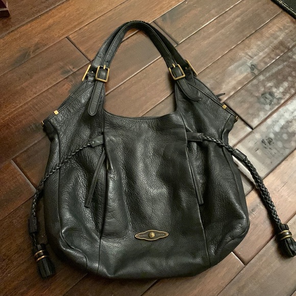 Elliott Lucca | Bags | Elliott Lucca Black Leather Shoulder Bag Euc ...